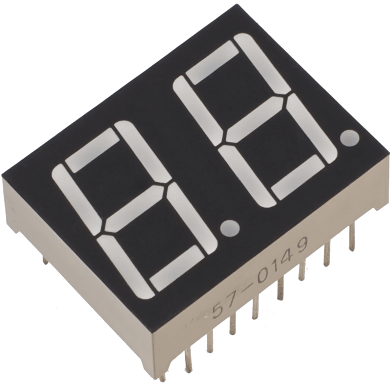 7-Segment Display - 2 Digit (Red)