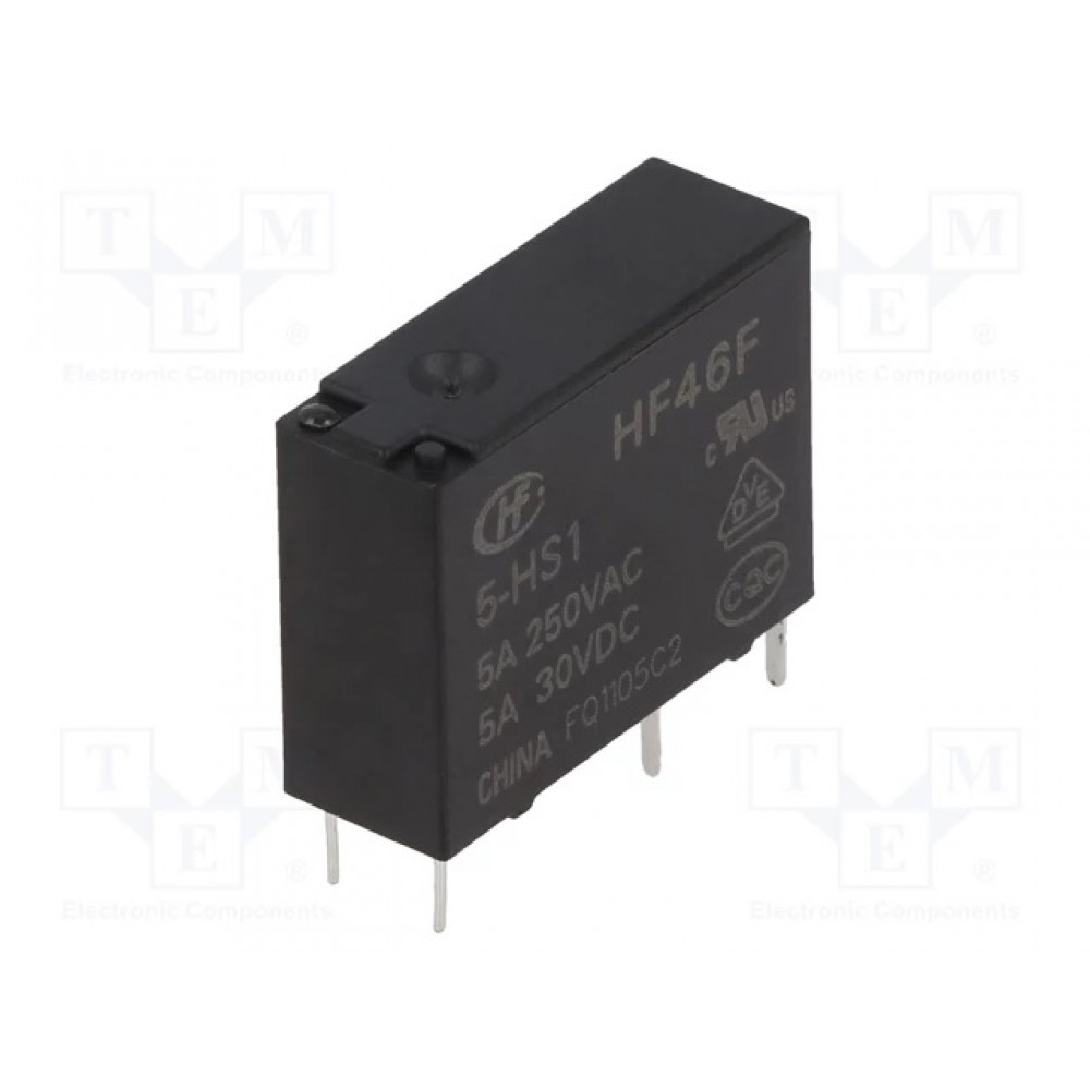 Relay 5V 5A HF46F-005-HS1 PCB relay SPST