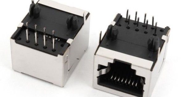 RJ45 8P8C Female PCB Mounting Modular Jack Ethernet Network Connector