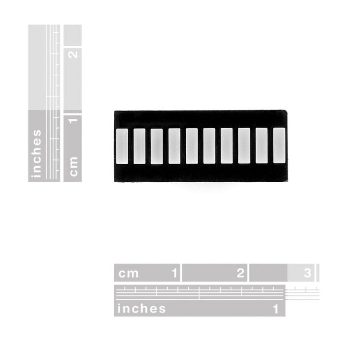 10 Segment Light Bar Graph LED Display - Blue