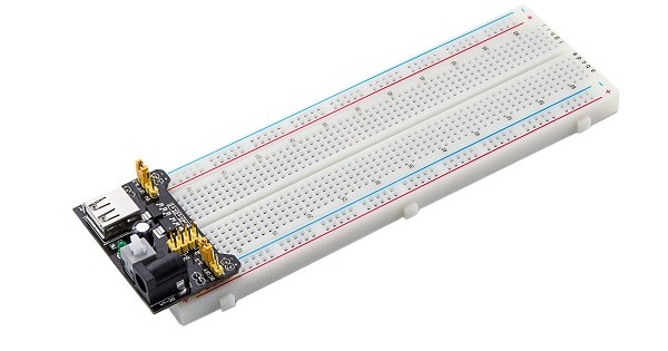 Breadboard including 5V/3.3V powersupply