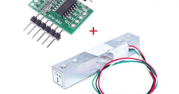 Load Cell 1kg including HX711 Amplifier