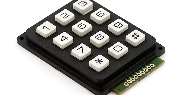 Keypad 12 button 4 X 3