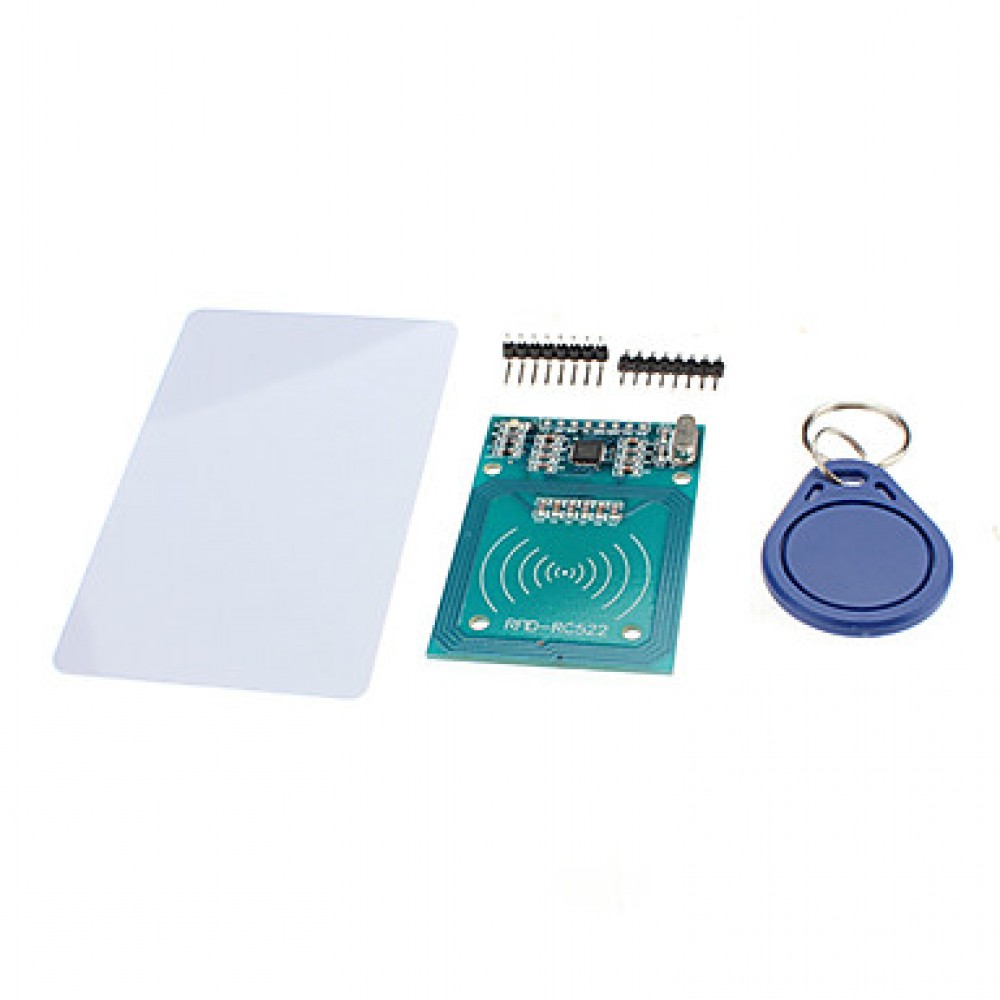 RFID Card Reader/Detector Module Kit (13.56Mhz, RC522, S50, Mifare One)